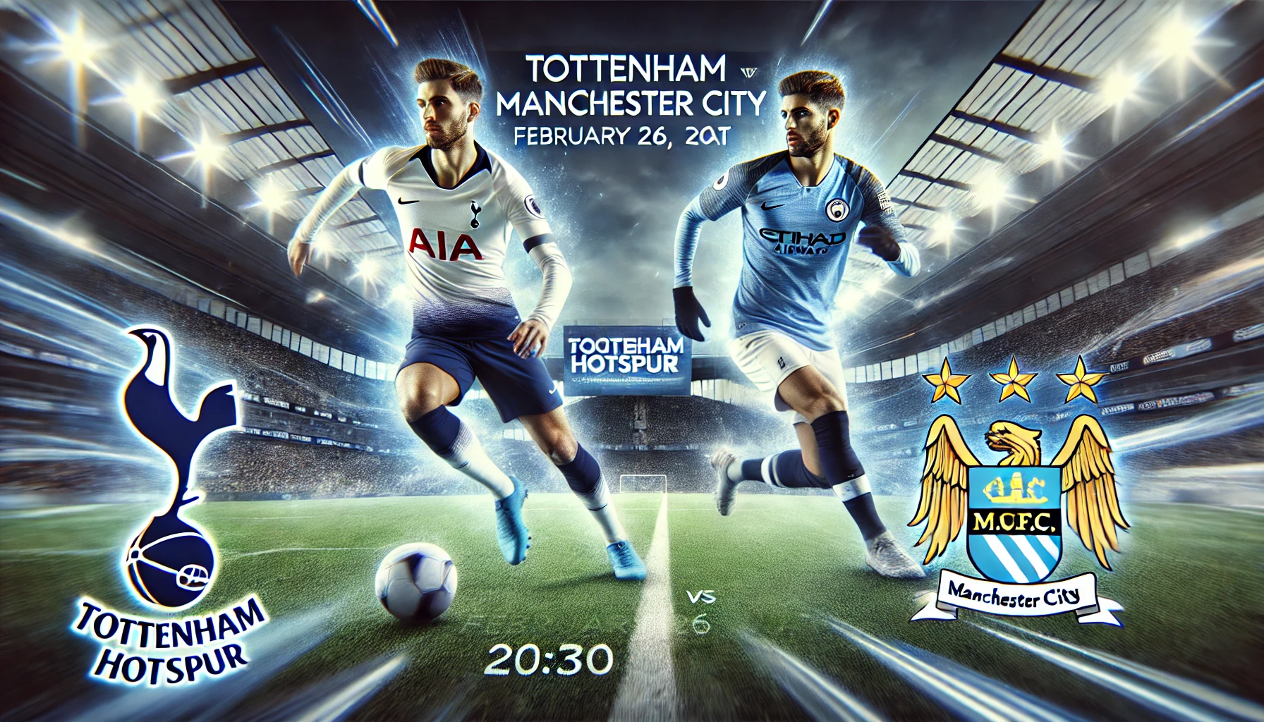 Tottenham vs Manchester City at Tottenham Hotspur Stadium