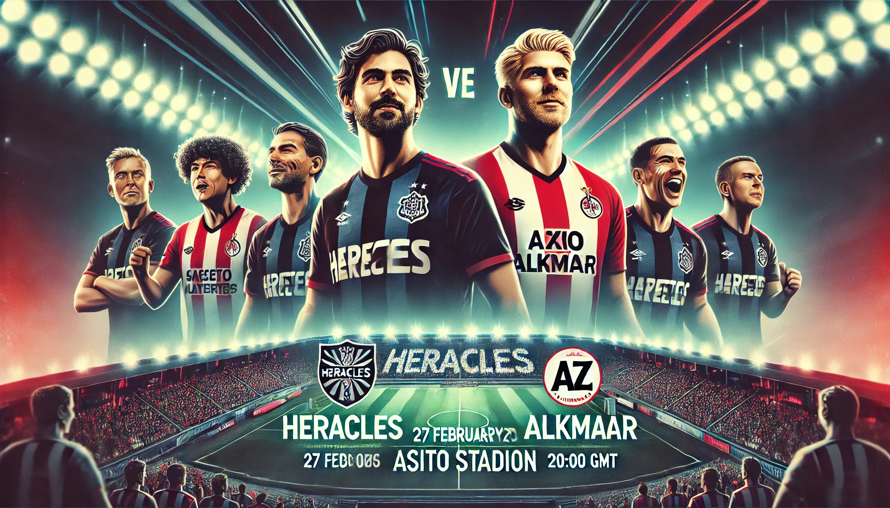 Heracles vs AZ Alkmaar in Asito Stadion