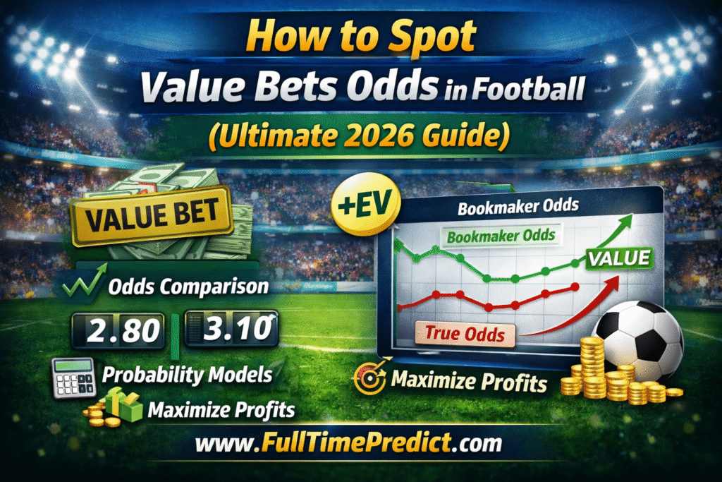 How to Spot Value Bets Odds in Football (Ultimate 2026 Guide)