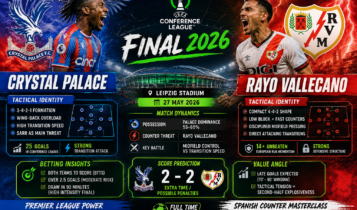 Crystal Palace vs Rayo Vallecano Conference League Final 2026