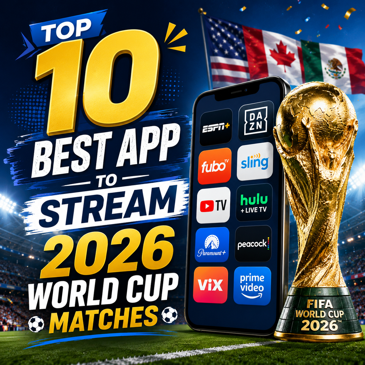 Top 10 Best App to Stream 2026 World Cup Matches